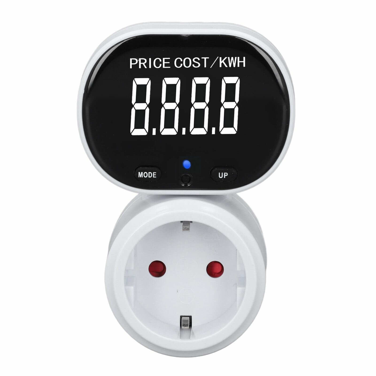 Измеритель мощности с подсветкой ЖК-дисплея Ваттметр с защитой от перегрузки Тестер потребления электроэнергии для бытового использования