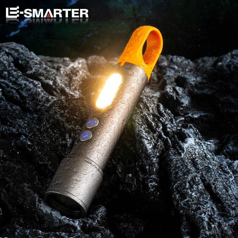 Многофункциональный белый лазерный фонарь COB с боковой подсветкой – USB-зарядка, мощный свет для кемпинга