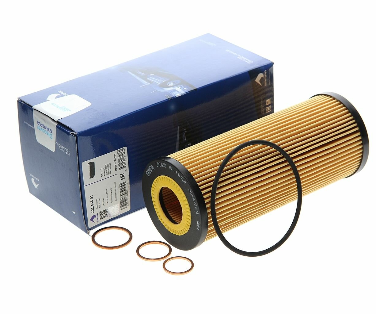 Фильтр масляный для Камаз 5490, Мерседес Атего, Аксор арт 20243801 SAMPA