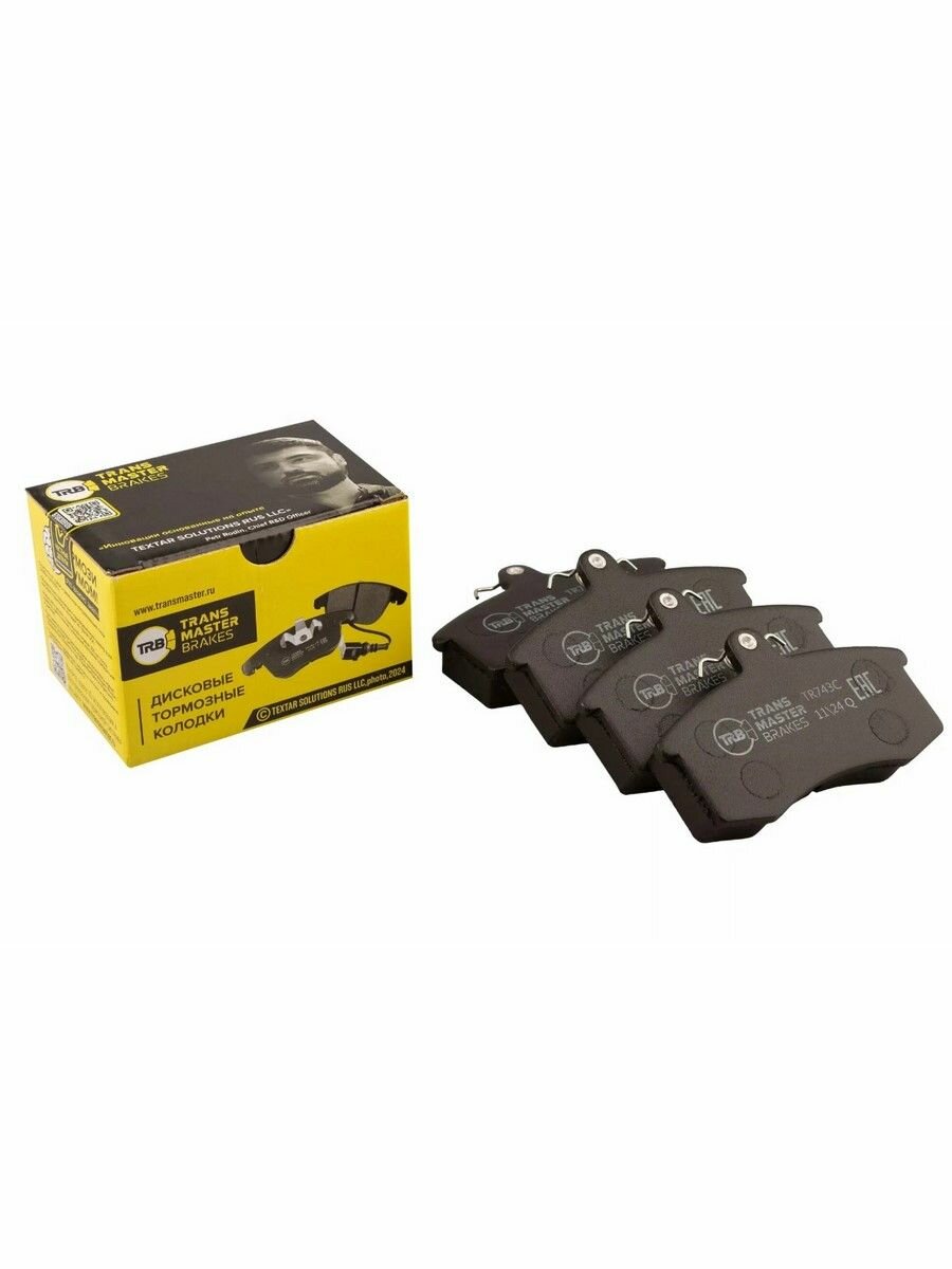 Колодки тормозные дисковые передние TRANSMASTER TR743C для а/м Lada 2108, 2109, Kalina, Priora