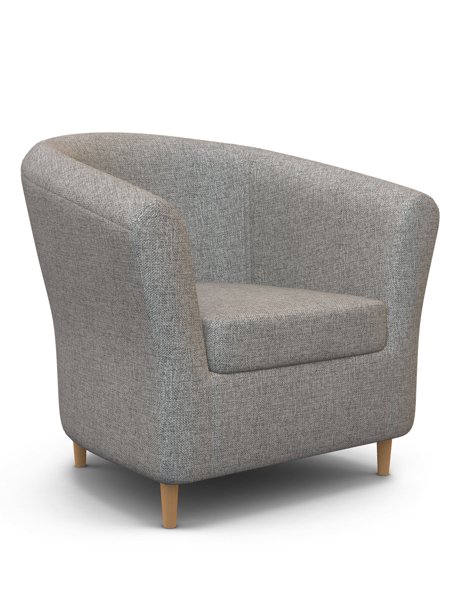 Кресло Евро Лайт рогожка светло-серый