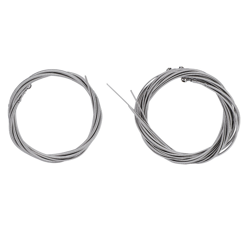 5pcs Electric Bass Strings из нержавеющей стали серебряной басы аксессуары запасных деталей