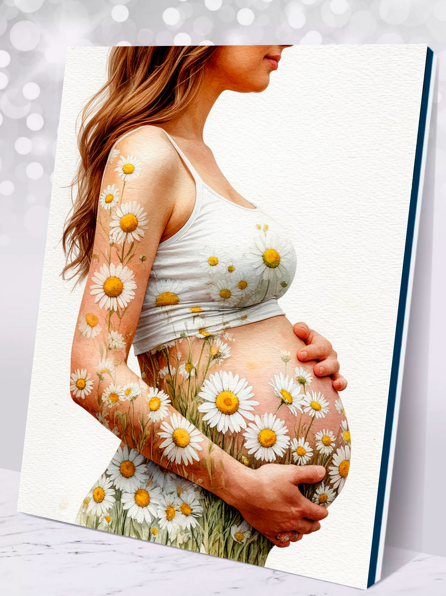 Картина по номерам Беременность 40х50 см, хлопковый холст на подрамнике, акрил, Hobby Home