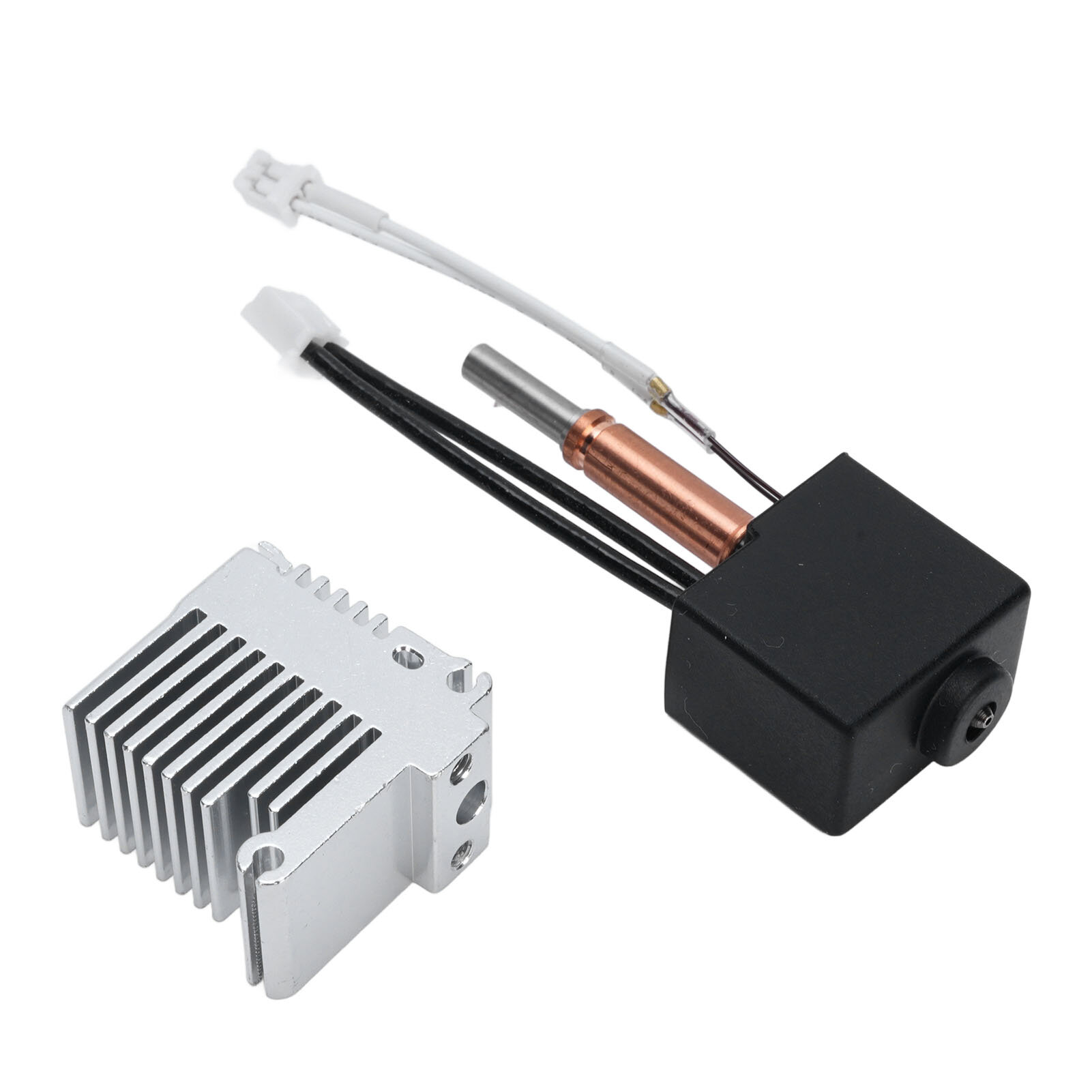 Hotend Kit Hot End Печатный экструдер с нагревательным блоком Радиатор Сменное сопло из твердой стали для 3D-принтера 0,8 мм