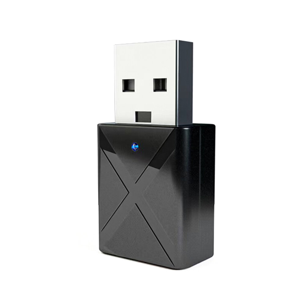 Адаптер USB BT5.0 Трансмиттер и Приемник 2в1 с входом AUX для ТВ, Колонок, Наушников, Мини Автомобиля, Музыки, Ноутбука, ПК, Компьютера, Черный, Размер 32x17x8.5мм, Размер упаковки 8x6.5x2.2см, Вес упаковки 15г, 1шт