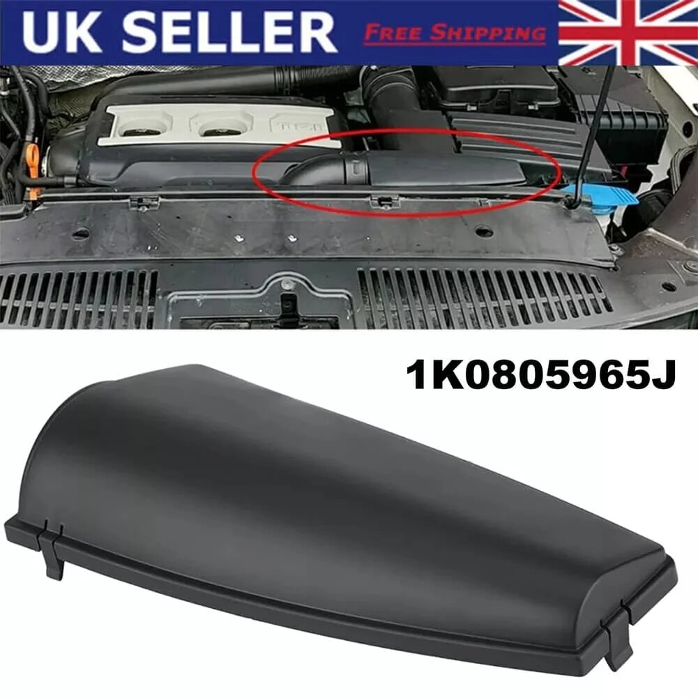 Автомобильная крышка воздухозаборника, черная 1K0805965J9B9 для Audi A3 TT VW Jetta Golf Caddy Skoda, запасные части для автомобиля