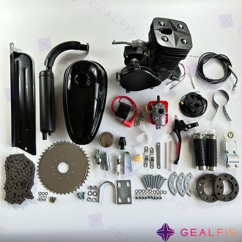 Двигатель веломотор F110, (полный комплект для установки на велосипед цепной редуктор)