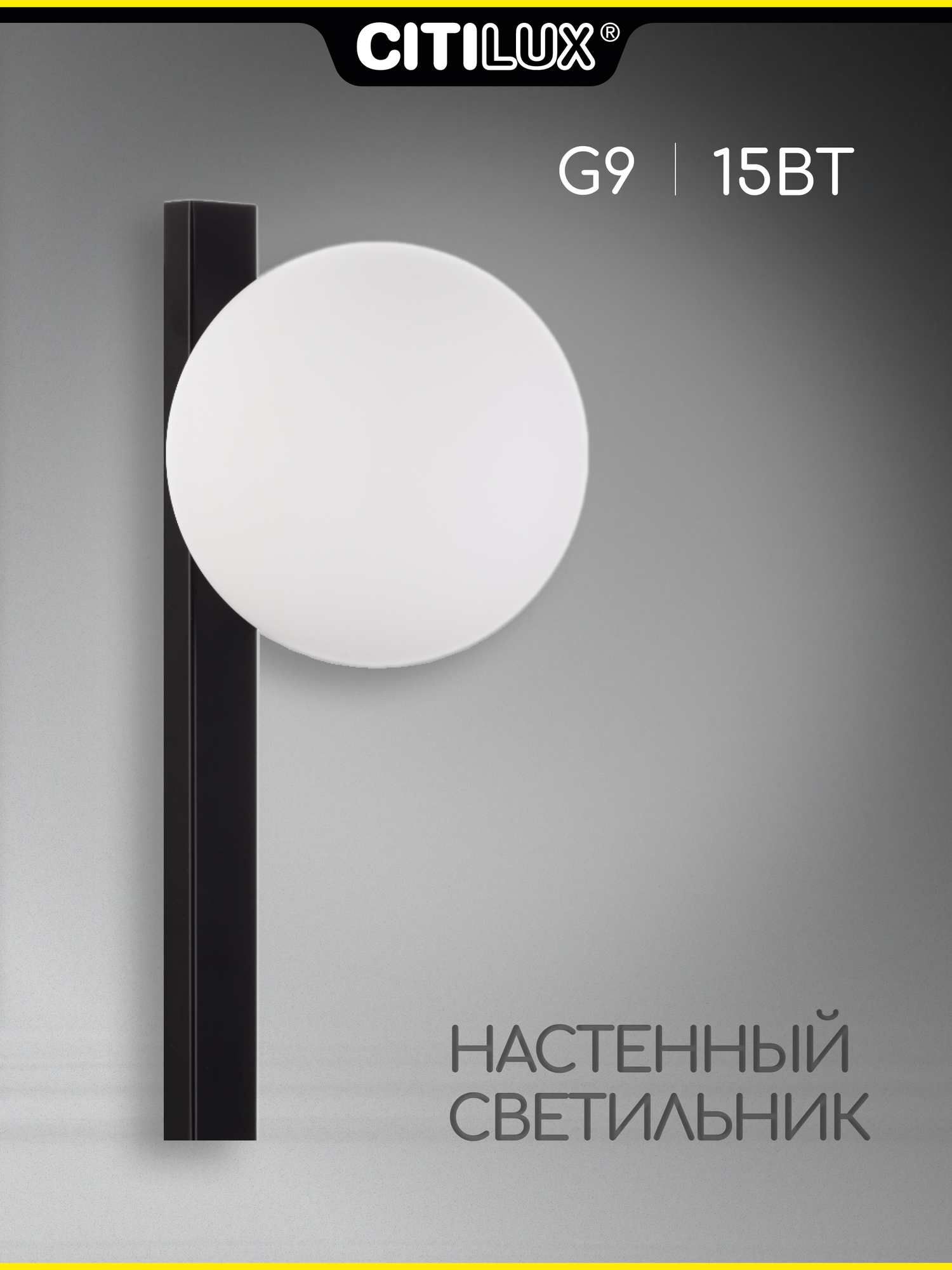 Светильник настенный Citilux GLOB CL209411 Чёрный