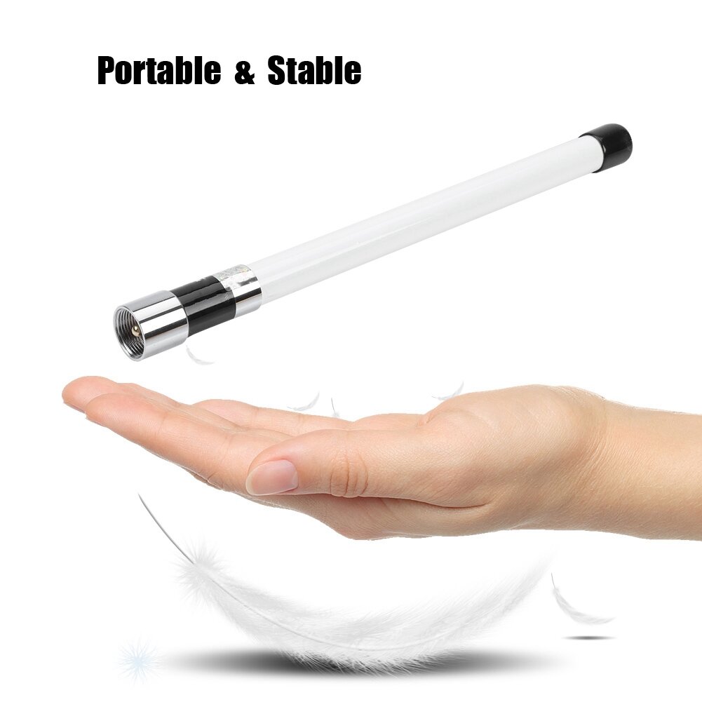 Автомобильная антенна NL-350 UHF 400-500 МГц VHF 130-174 МГц с разъемом PL259, прочный усилитель сигнала, белый