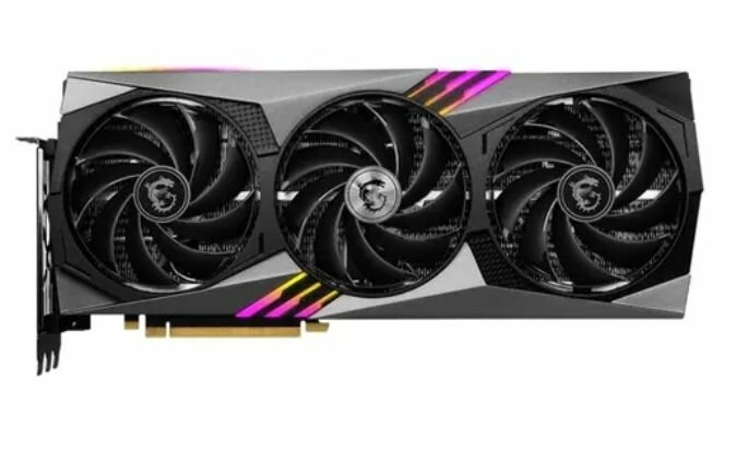 Видеокарта MSI GeForce RTX 4070 Ti GAMING X TRIO (RTX 4070 Ti GAMING X TRIO 12G) - PCI-E 4.0, 12 ГБ, GDDR6X, 192 бит, DisplayPort x3, HDMI, GPU 2310 МГц