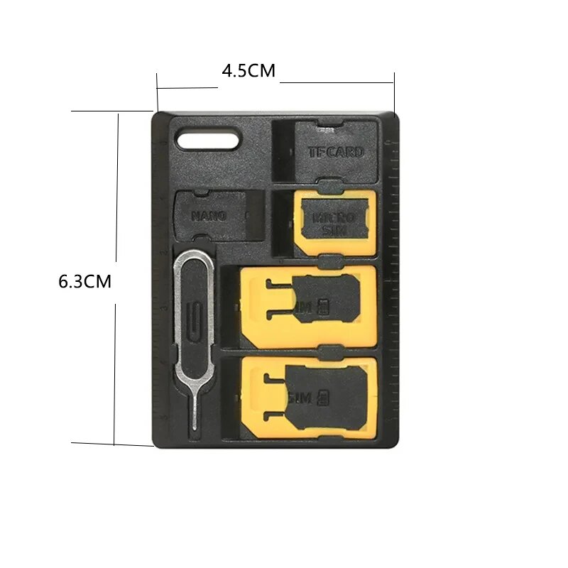 Набор адаптеров для SIM-карты с лотком для извлечения SIM-карты, держателем для SIM-карты, держателем для карт Micro SD и Nano Набор инструментов для хранения карт для S