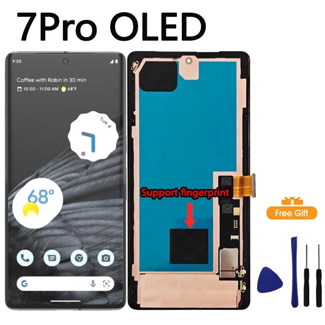 6,7-дюймовый новый OLED-дисплей для Google Pixel 7 Pro, ЖК-дисплей, дигитайзер сенсорного 7Pro OLED