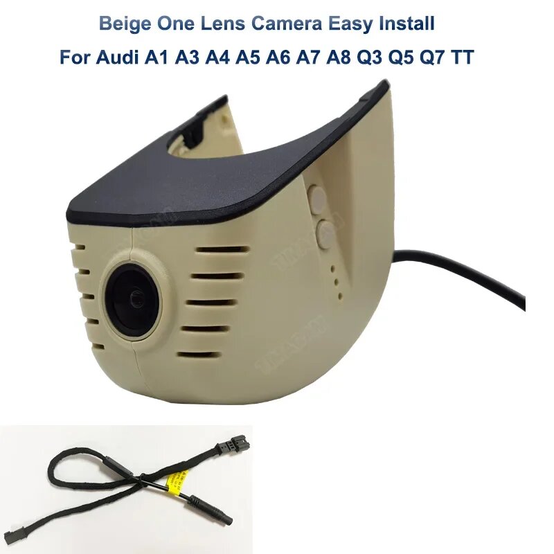 TIMACAM Plug and Play 1080P Wi-Fi CARDVR для Audi a3 a4 a5 a6 a7 a8 q3 q5 q7 b4 b5 b6 b7 b8 b9 8v c5 c6 c7 8p 8v rs tt 2004-2025 TAD02 Beige