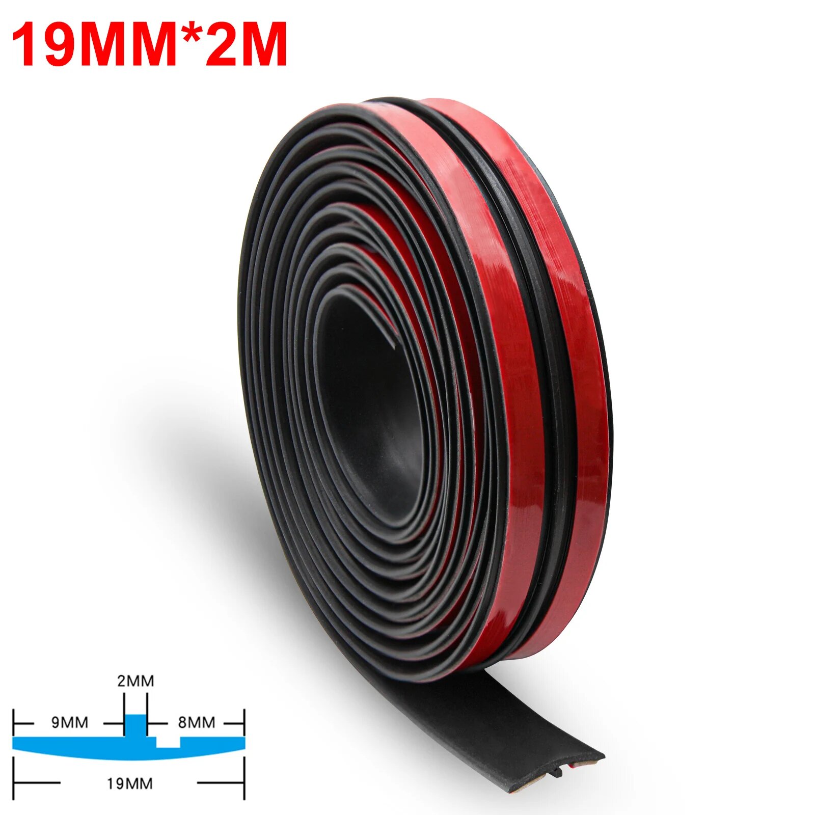 2 м уплотнитель лобового стекла автомобиля резиновая полоса авто крыша край окна 19mm-2meters