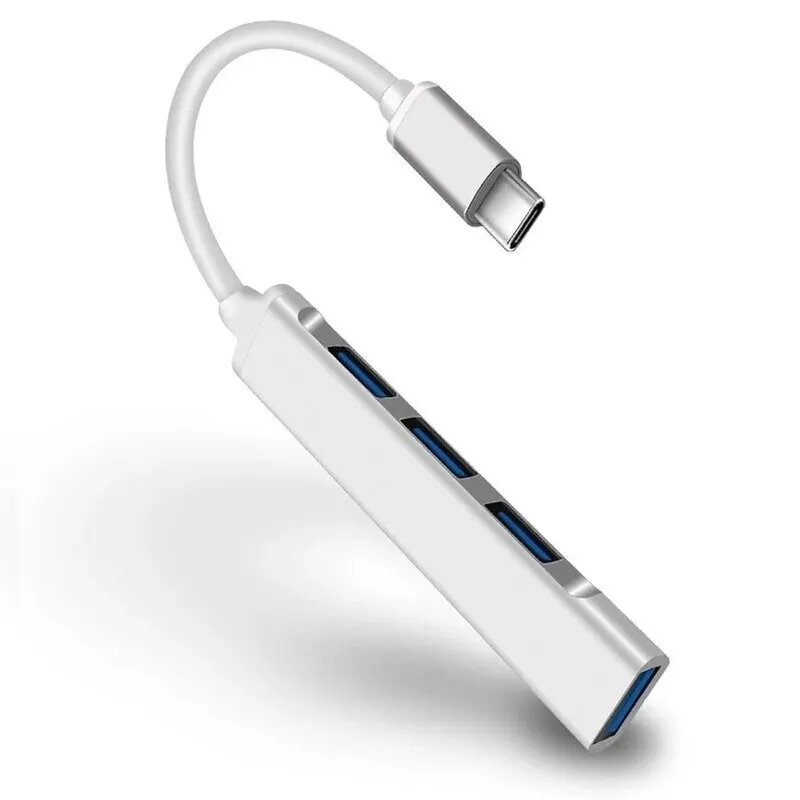 Удлинитель типа C Концентратор Док-станция USB C Разветвитель для компьютера один-четыре USB 3,0