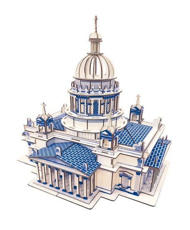 Конструктор 3D "Архитектурный шедевр", деревянный, сборная модель
