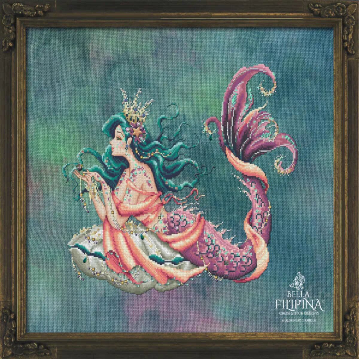 Набор для вышивания крестиком BF Ladybug XIANGYUANWU'S SHOP-ZBYXZ Розовый, 28CT metallic aida