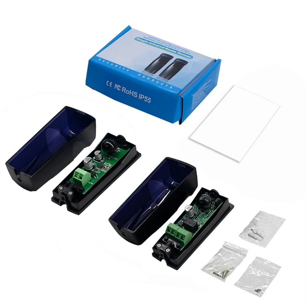 Водонепроницаемый наружный инфракрасный датчик, фотоэлементы с фотоэлементами, инфракрасный фотоэлемент, безопасный луч для открывания ворот, скольжения гаража