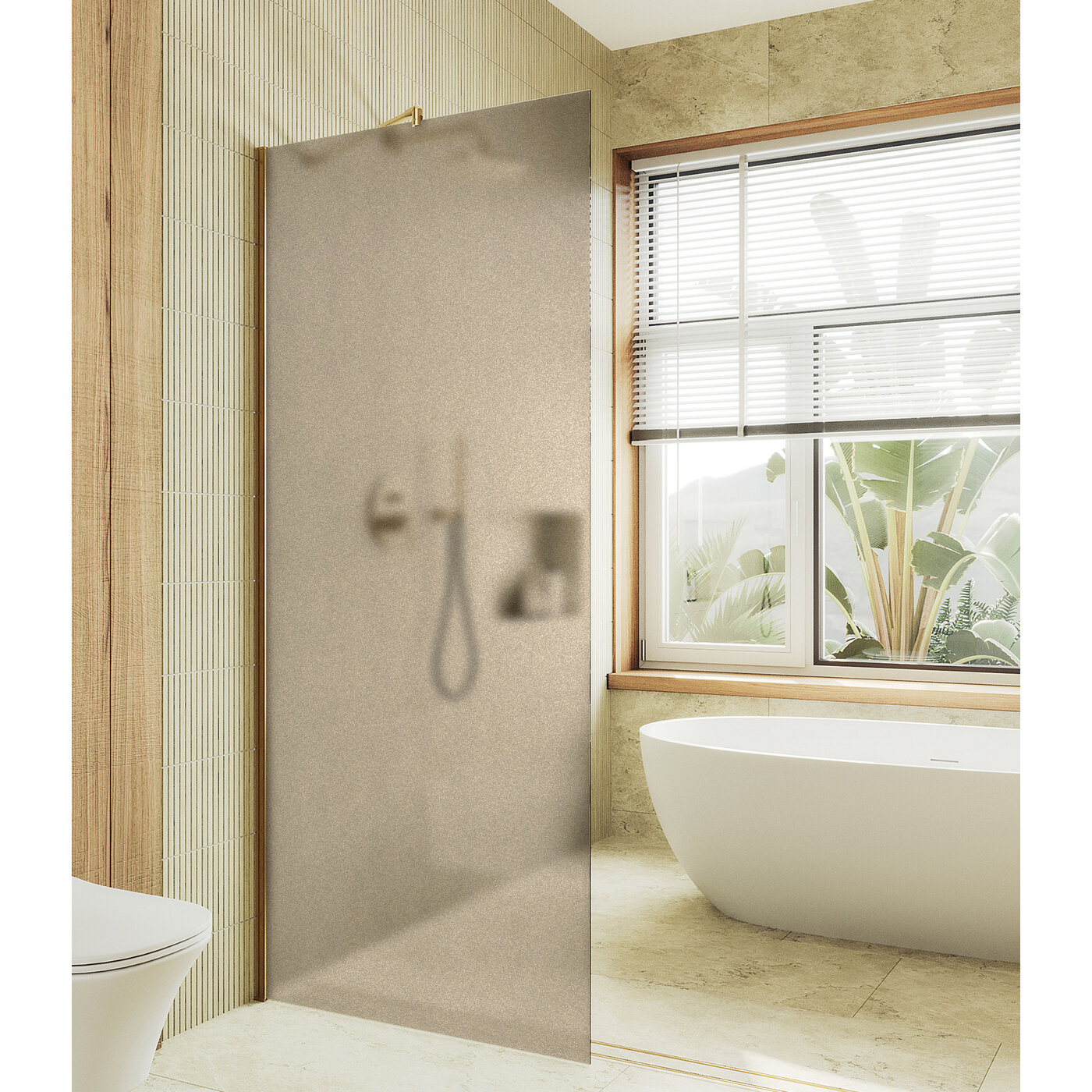 Душевая перегородка MaybahGlass 195х99 MGD-1354-3ш