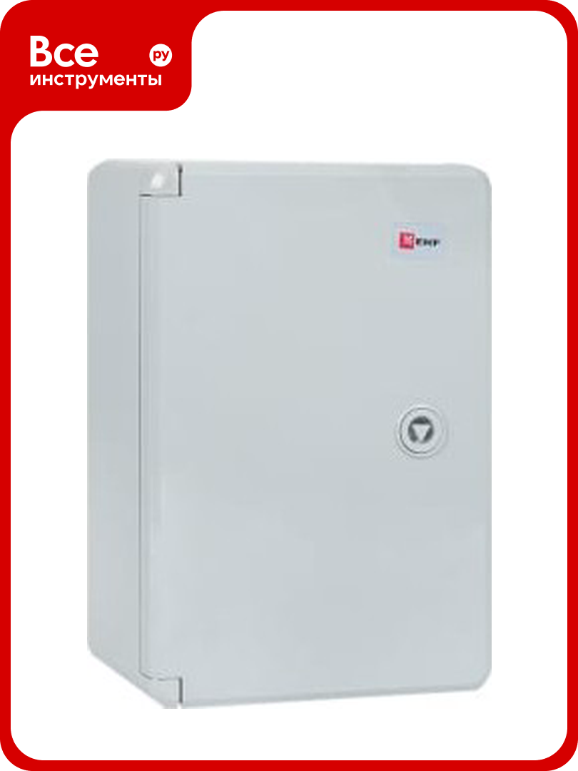Пластиковый бокс с монтажной платой EKF, IP65 PROxima PB65MP001, навесной тип установки, замок безопасности