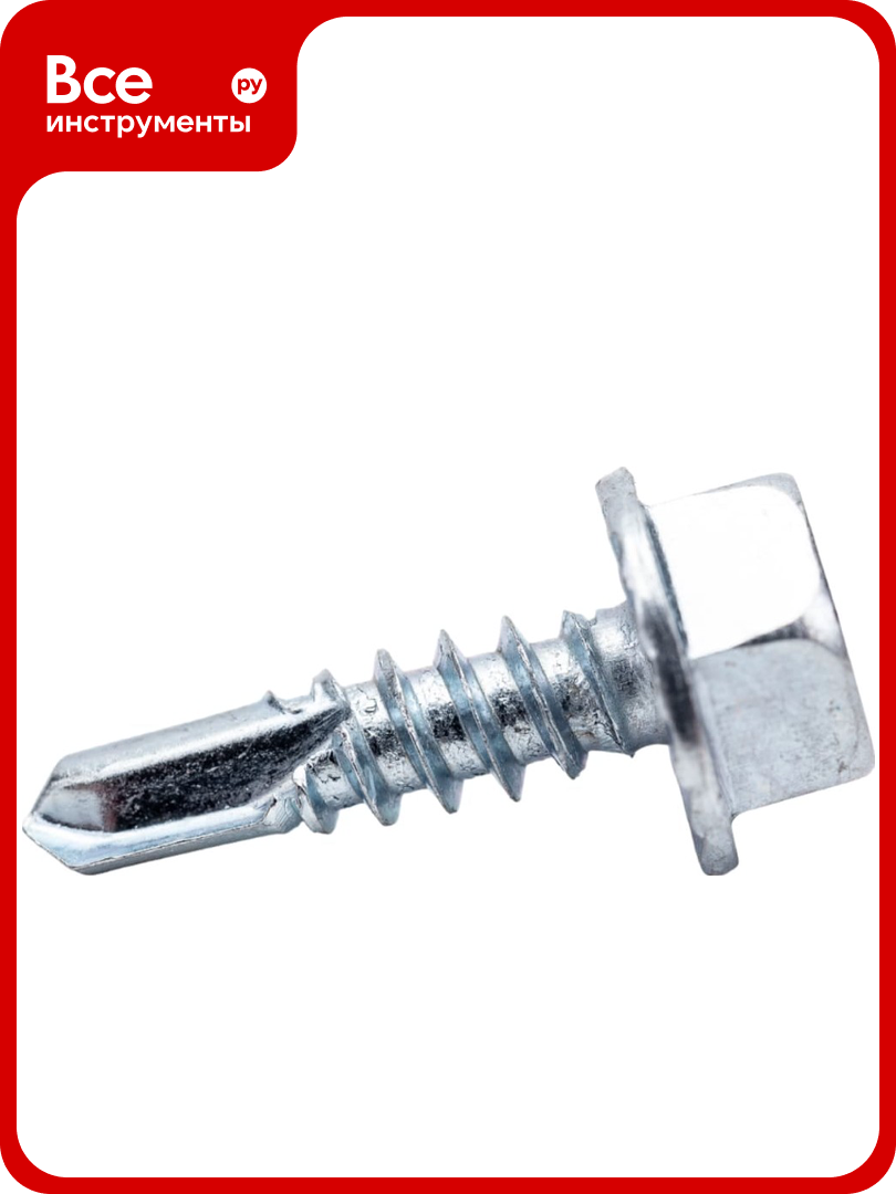 Саморез со сверлом для фасадных систем креп-комп PT-3 без шайбы 4,8х19 500, фасадных систем креп