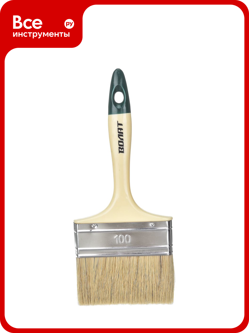 Кисть волат плоская 100 мм 10701-100, служит
