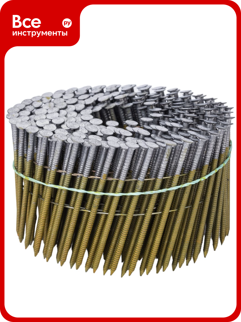 Барабанный гвоздь с кольцевой накаткой ForEst CNW 28/70 BKRI 6000 шт. BL011589, деревянная