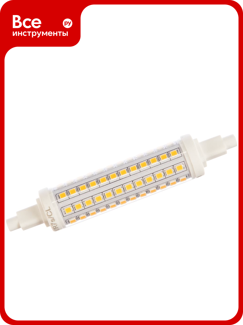 Светодиодная лампа Uniel прозрачная LED-J118-12W/WW/R7s/CL PLZ06WH UL-00001555