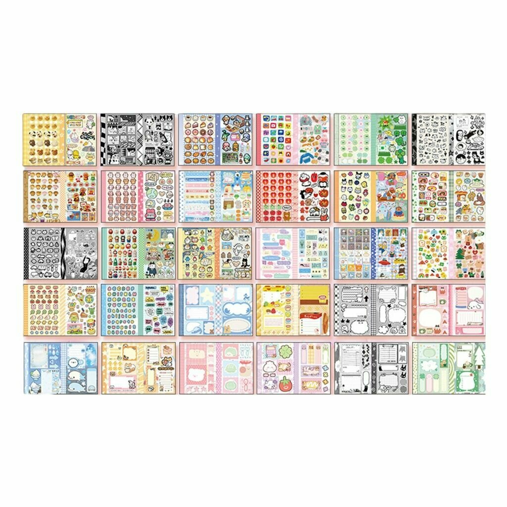 Блокнот с наклейками для скрапбукинга