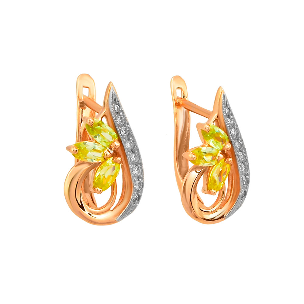 серьги из золота