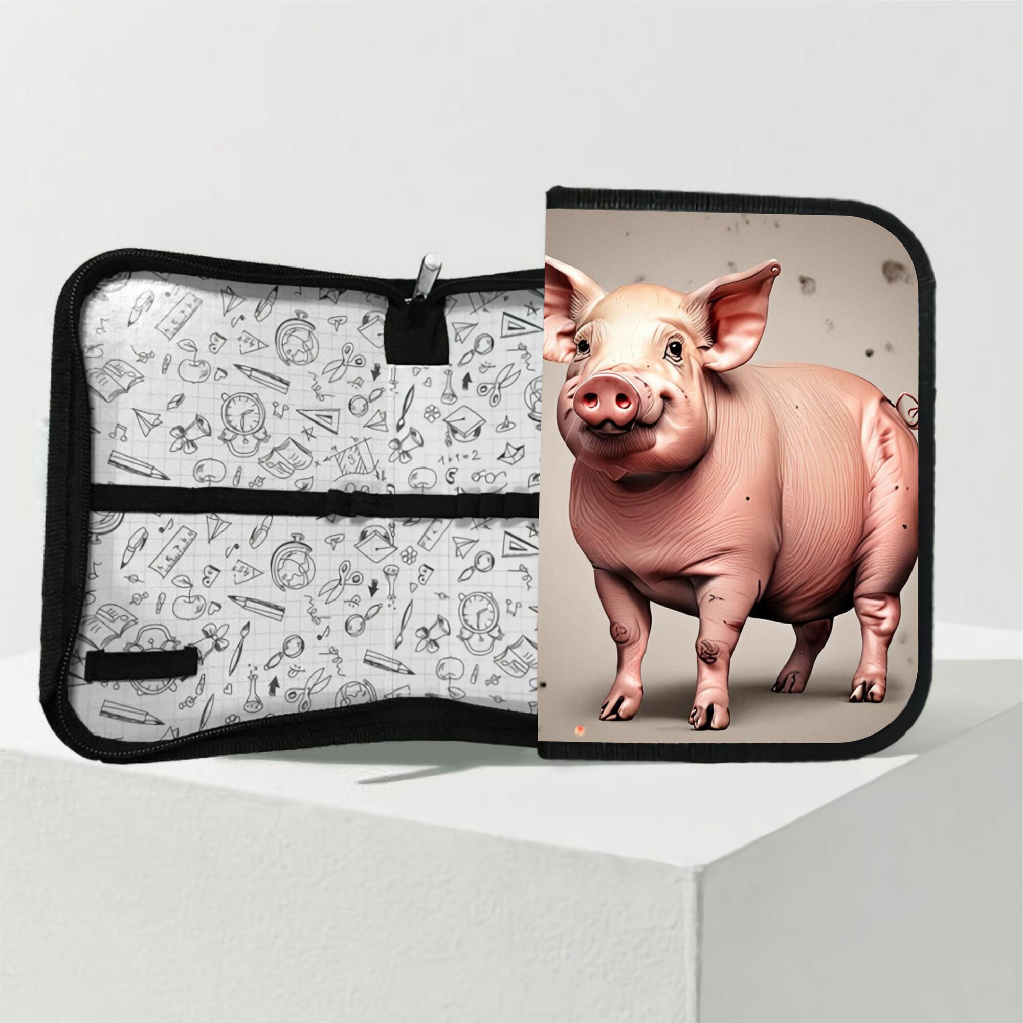 Школьный пенал "Свинья" №1