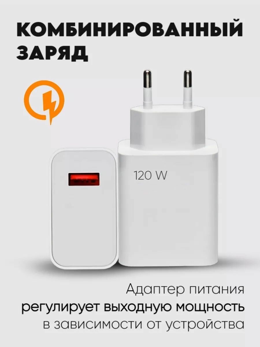Быстрая зарядка type-c 120w для Android — фото 1