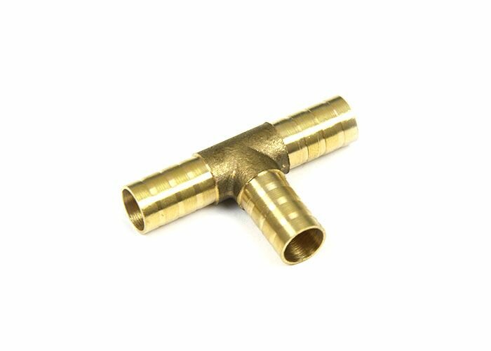 Переходник отопителя тройник d-10*10*10 мм. (латунь) угол 90* "Елочка"