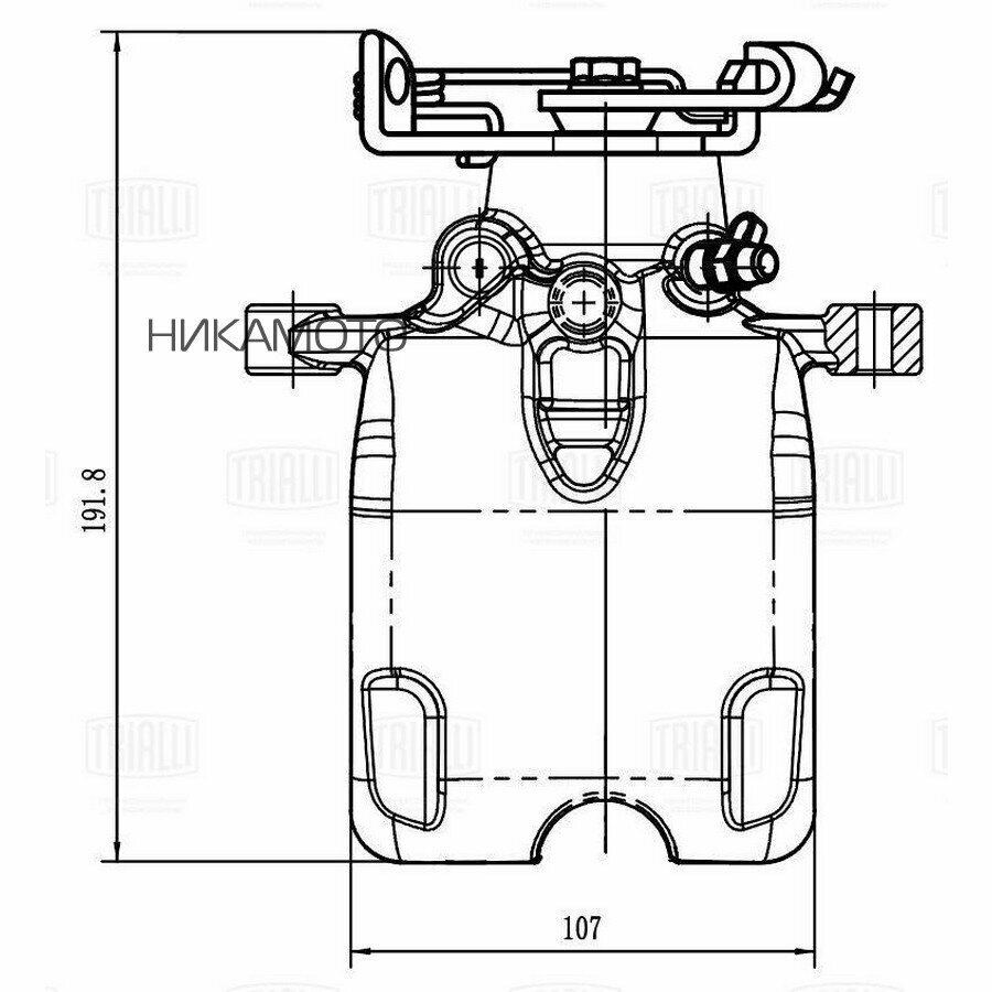 TRIALLI CF 209002 Суппорт торм. задн. прав.