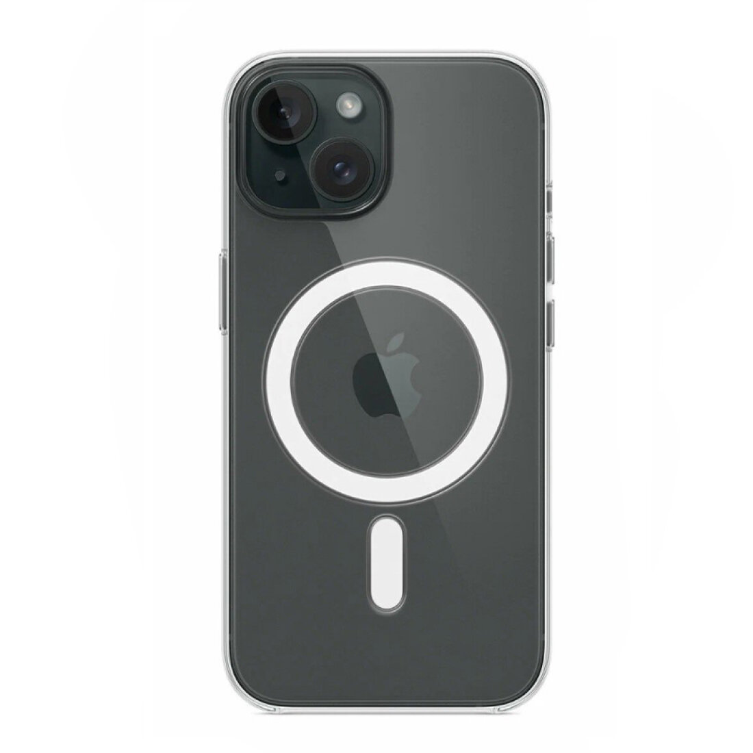 Чехол силиконовый для iPhone 15 (6.1), Магнитный (MagSafe), X-CASE, прозрачный