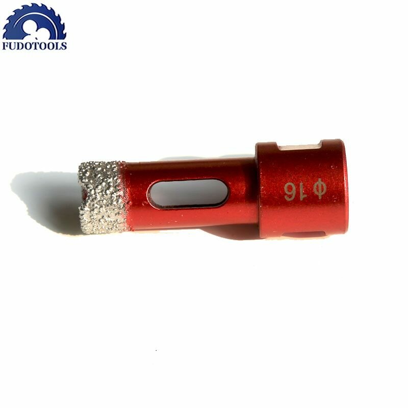 Коронка алмазная по керамограниту 20 мм для УШМ (сухое сверление) FUDO, М14, 1 шт.