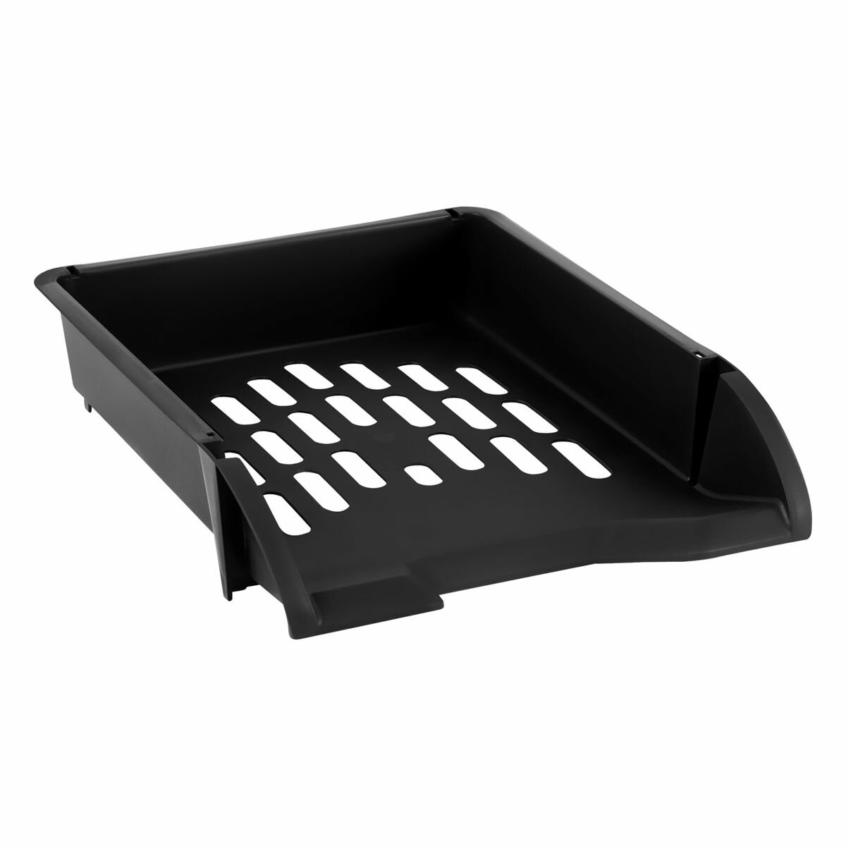 6 шт. Лоток для бумаг горизонтальный СТАММ "Лидер", черный