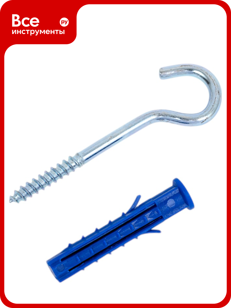 Дюбель-полукольцо Качественный крепеж S-6, 6х35