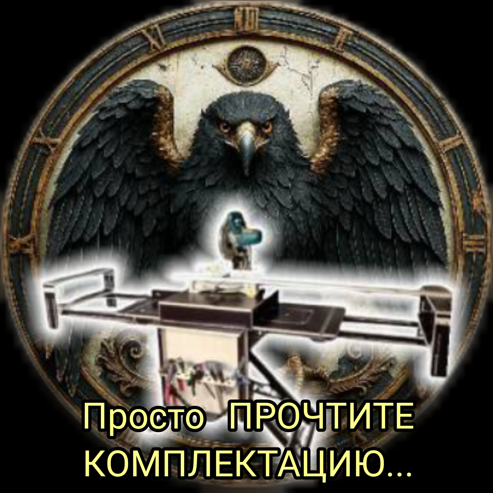 Комплект "Складной верстак "Настоящий мужик". Не имеет аналогов среди своих собратьев по полноте комплектации.