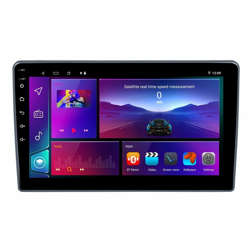 Андроид 12 для For Ford Escape 2000-2007 4+64G 4G DSP AI, GPS, Bluetooth, Wi-Fi, FM-радио, Магнитола в Авто