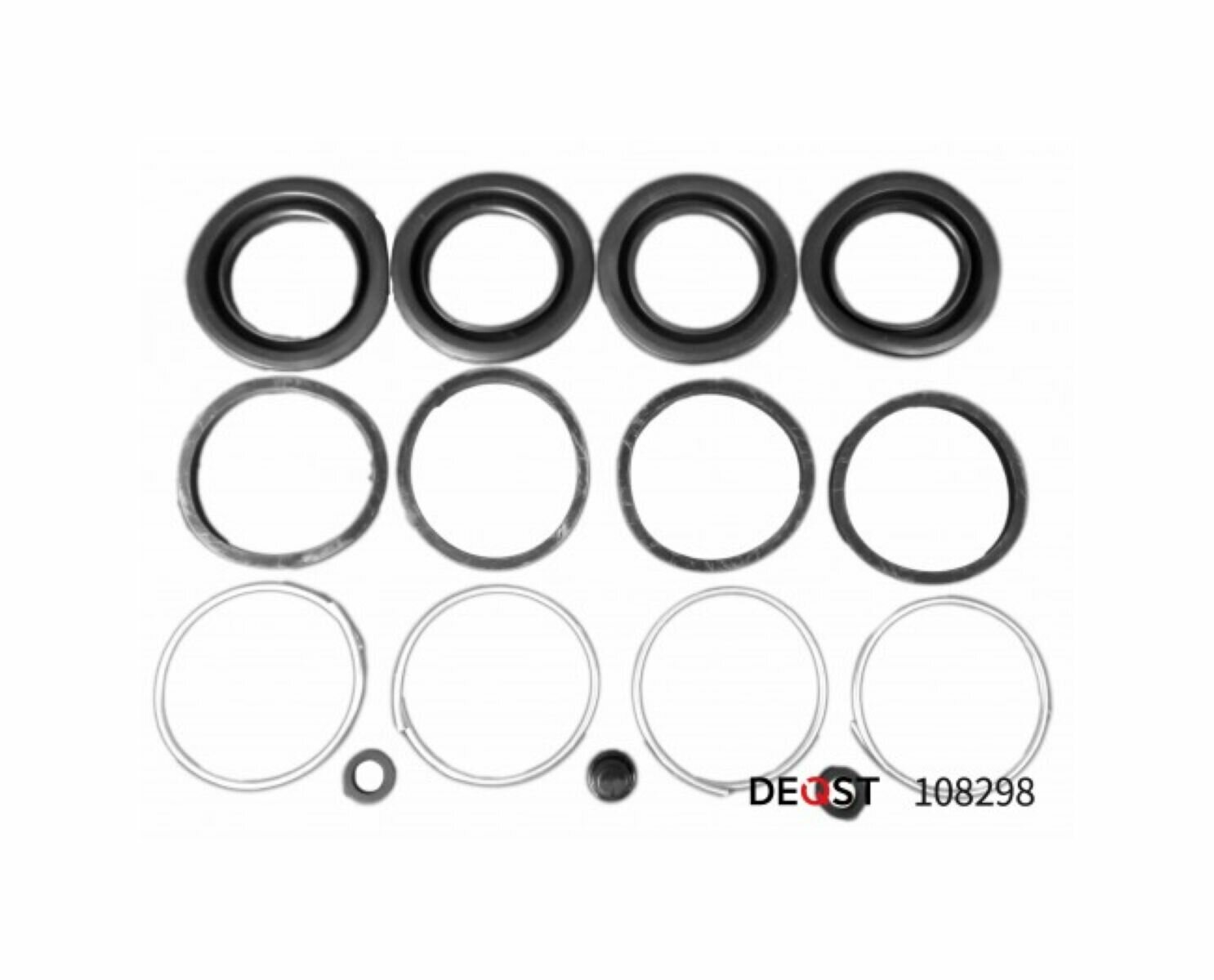 Ремкомплект Тормозного Суппорта Переднего (Для Поршня O 45Mm, Суппорт Sumitomo). Применяемость: Toyota Land Cruiser Prado(120) 02-09 / 4Runner(N21) 02-09 / Hilux Surf(N21) 02-09 / Sequoia(K3/K4) 00-07(Deqst 108298)