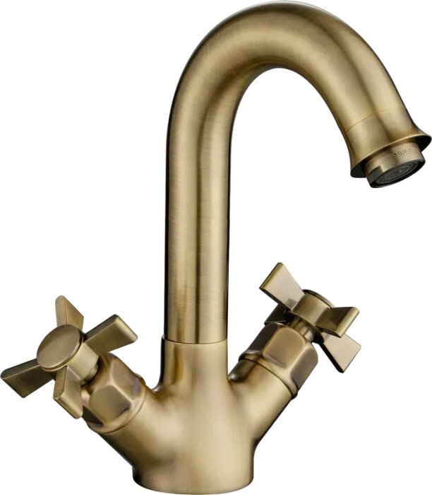 Смеситель для раковины Kaiser Cross 41011-1 бронза