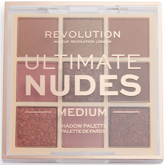 Палетка теней для век Revolution Makeup Ultimate Nudes, Medium