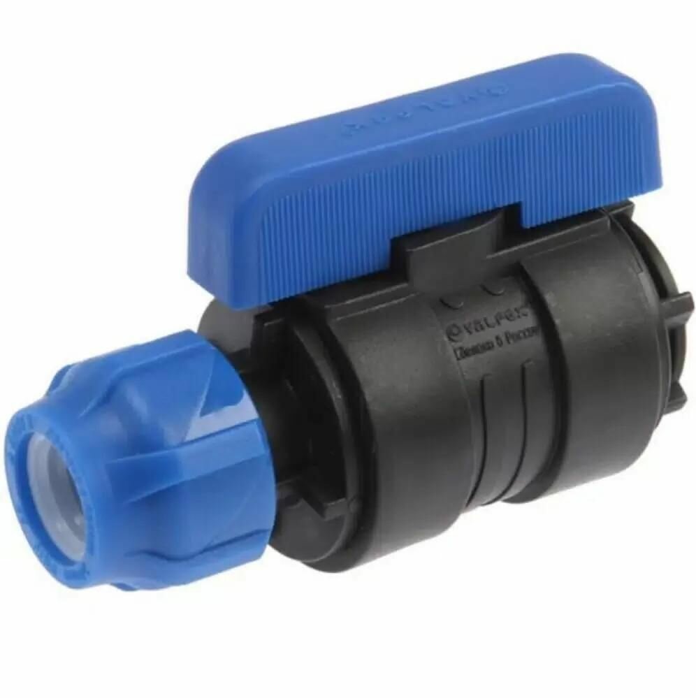 Шаровой кран Valfex ПНД, диаметр 40 мм, 1/4 дюйма, внутренняя резьба, цанга