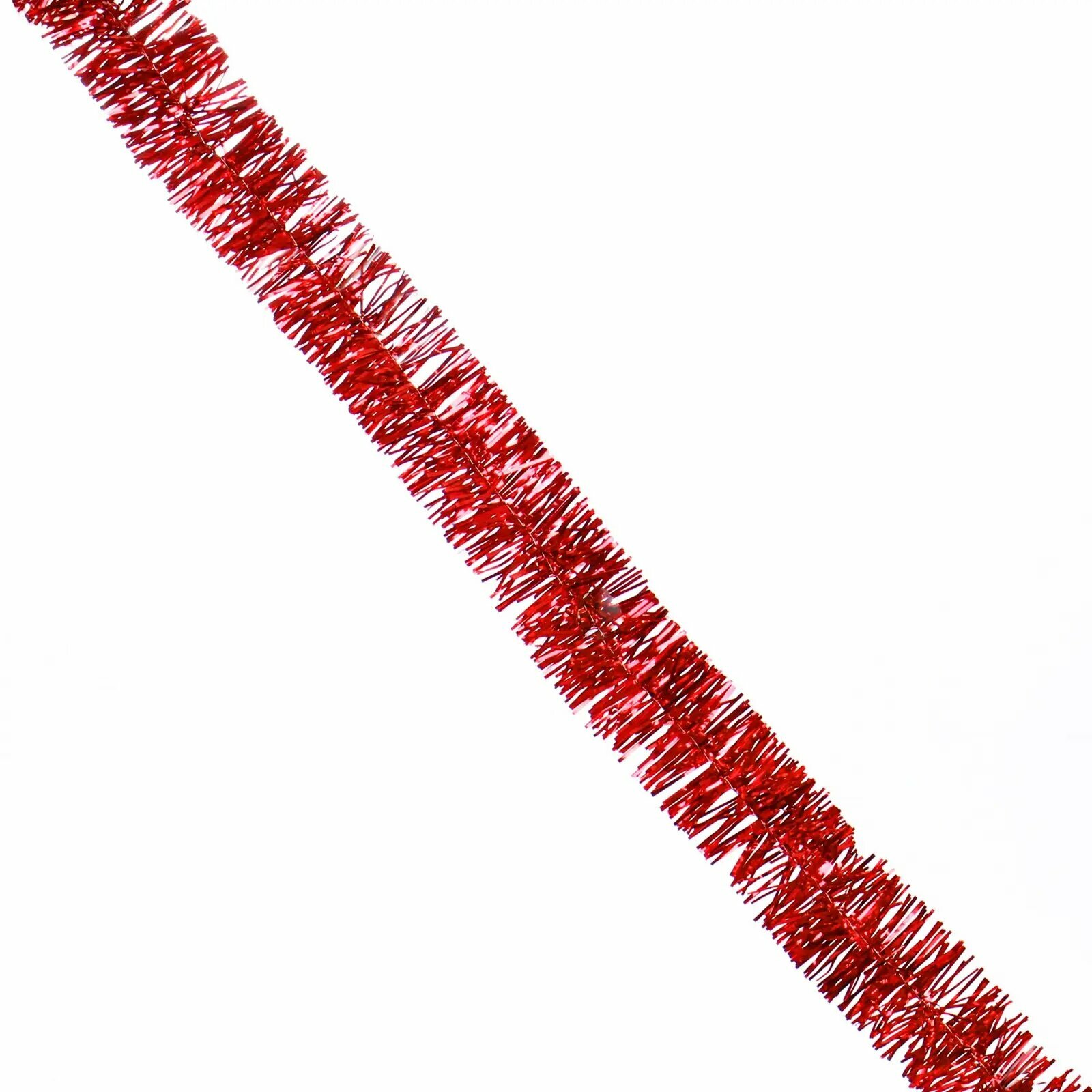 Мишура декоративная "Классика", 2м, ширина 5см, цвет рубин, материал пвх