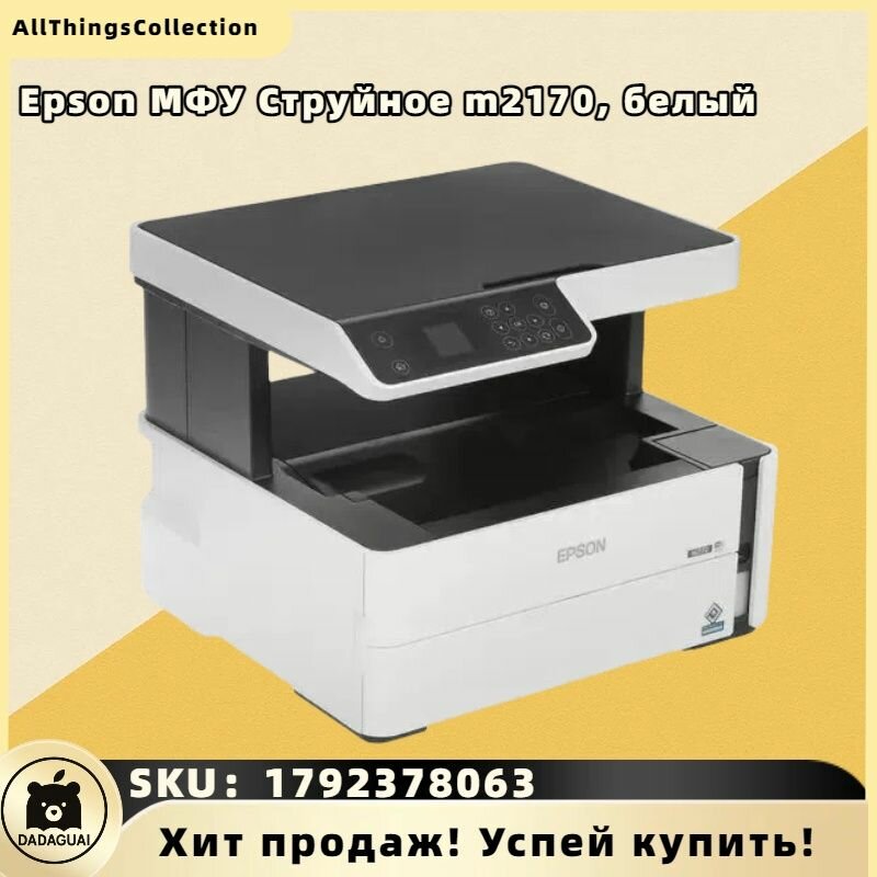 МФУ Epson MFP M2170, белый многофункциональный принтер с функциями печати, копирования и сканирования