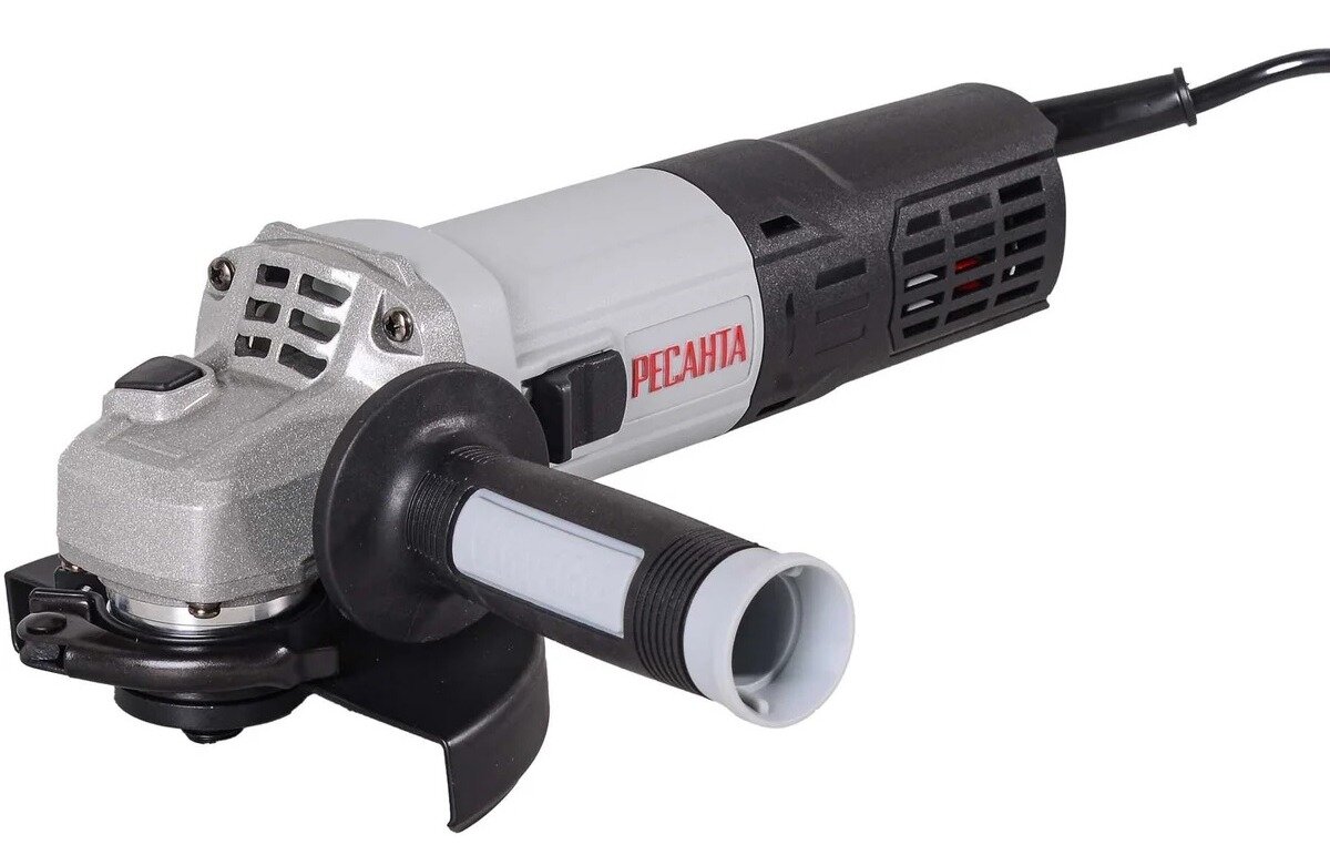Шлифмашина угловая Ресанта УШМ-125/1400 ЭПП сетевая, посадочный диаметр 22.2мм, М14, диск 125мм, 220В, 12000об/мин, 1400Вт / болгарка
