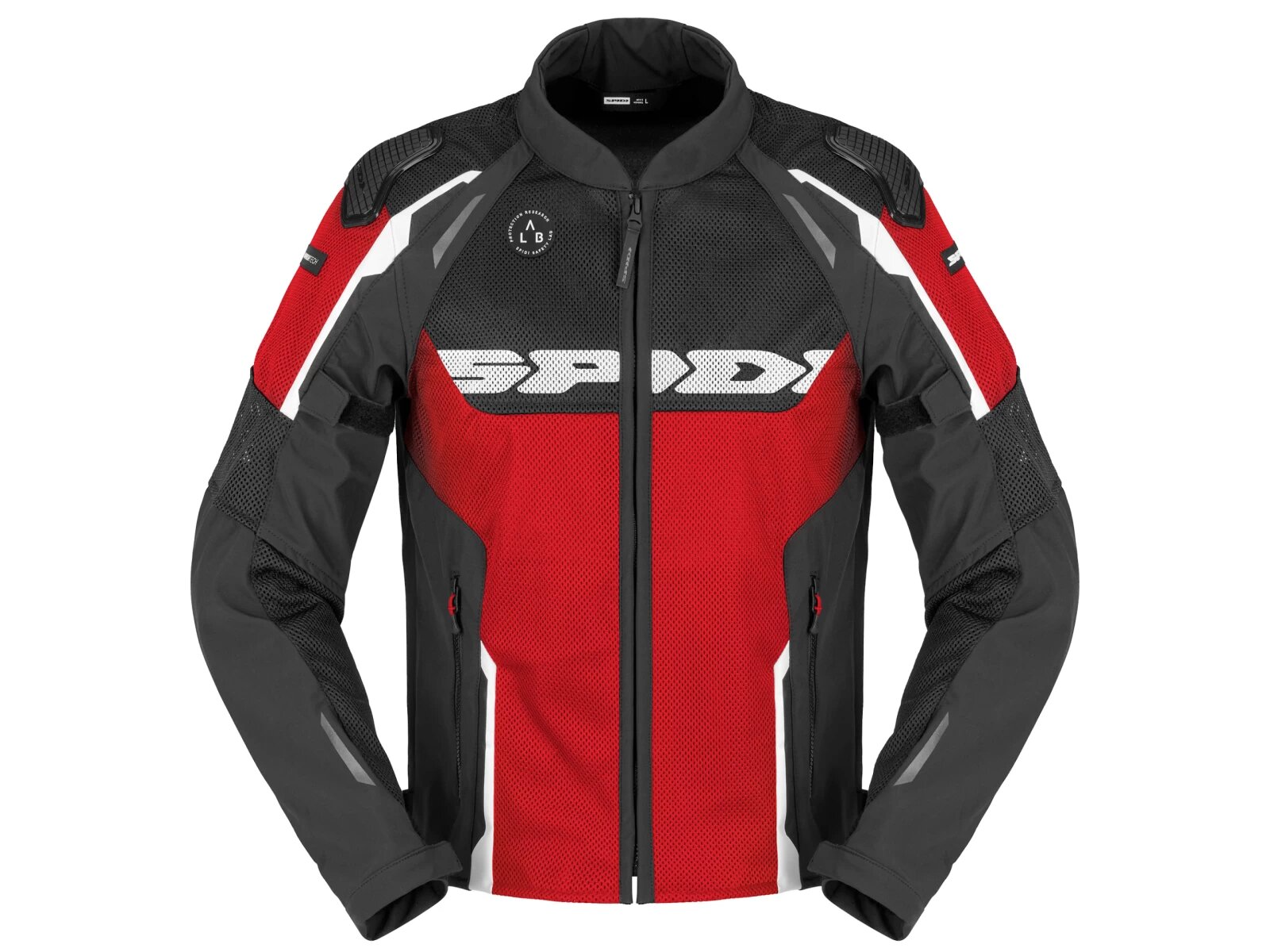 Мотокуртка мужская SPIDI RACE WARRIOR 2 NET Red, черно-красная, XL