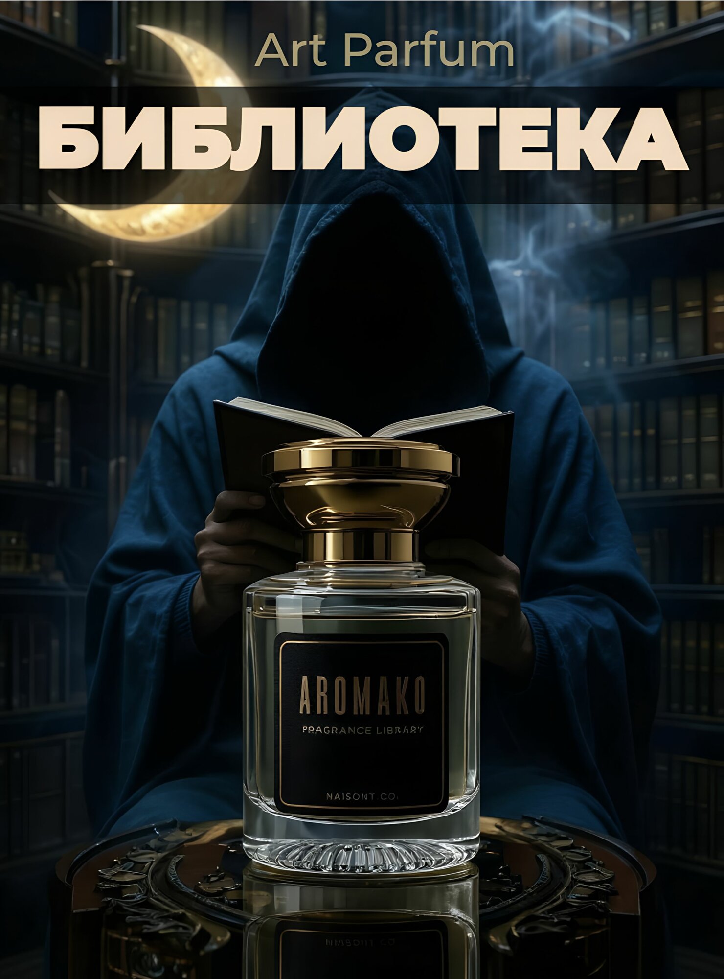 AromaKo Арт парфюм, унисекс, "Библиотека", 30 мл, фужерный аромат