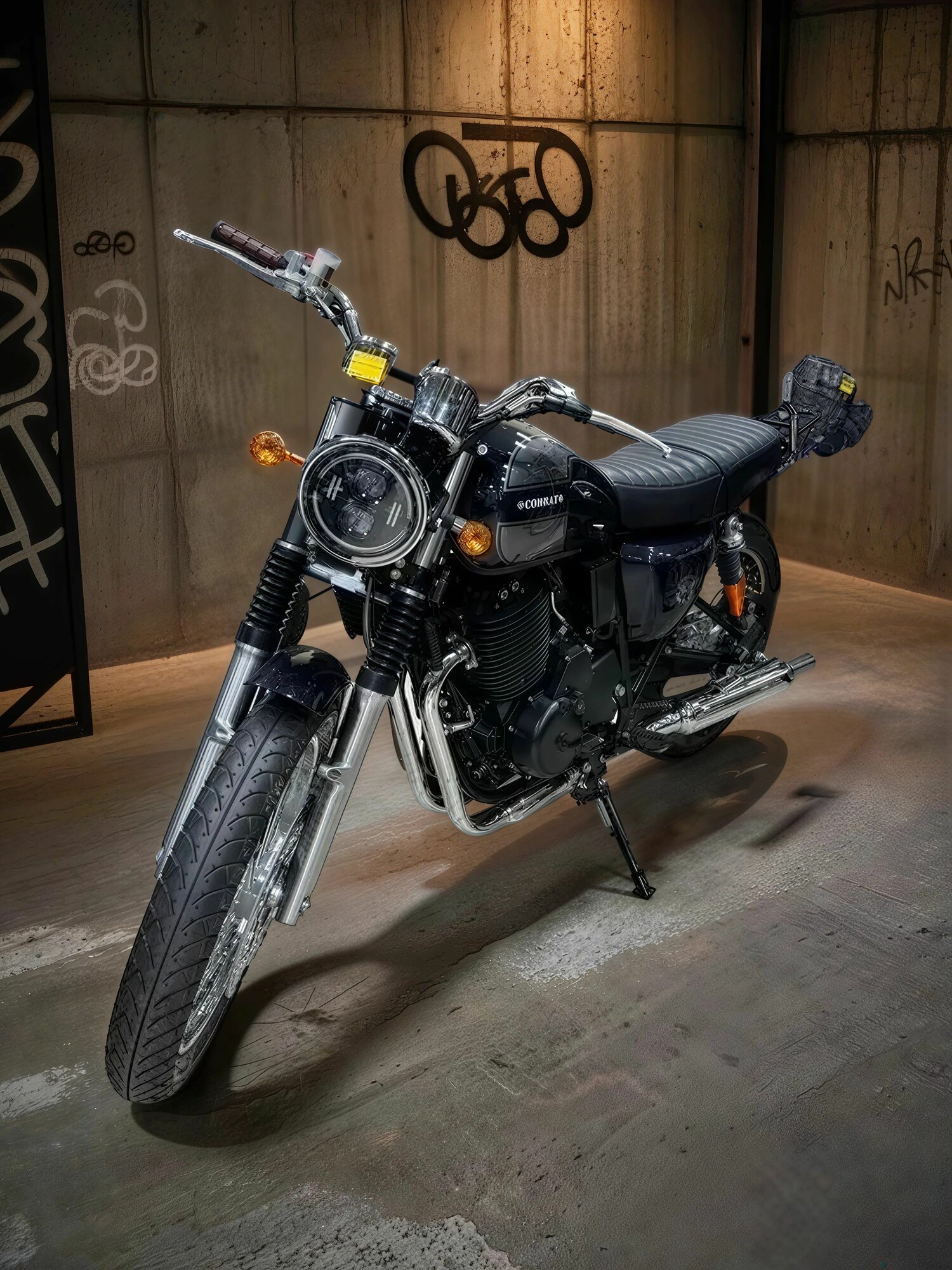Мотоцикл COMBAT 650 с ПТС (темно-синий)